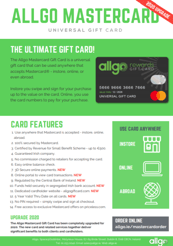 Allgo Mastercard Gift Card 2020 - Download Now